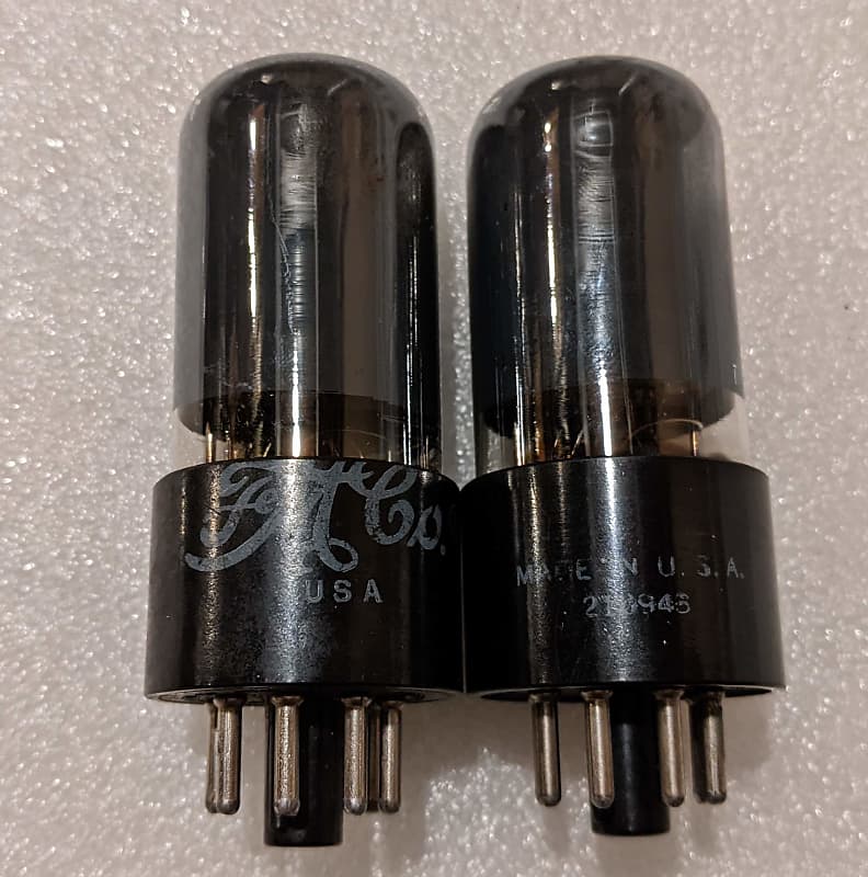 6V6GT CBS Hytron Made Matched Pair Tubes NOS-Test Gray | Reverb UK