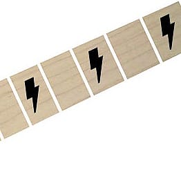 Lightning Bolt Black Stickers Inlay Fret Markers Stickers | Reverb