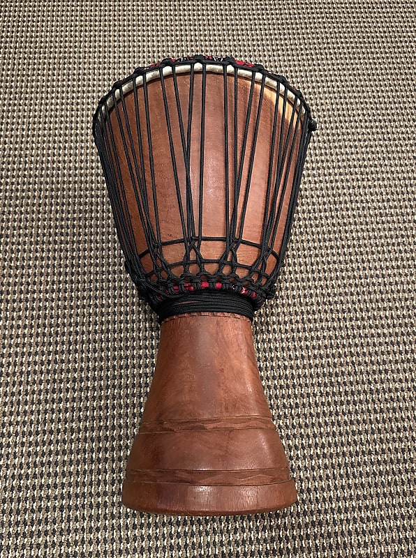 Handmade African Djembe 21" Tall with 12" Head 2000's - | Reverb