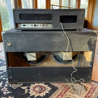 Vintage 1960's Teisco Checkmate 50 Tube Amp w/ Original 2 x | Reverb