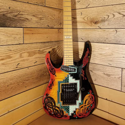 ESP George Lynch Serpent Orange Black - Maple Neck | Reverb Canada