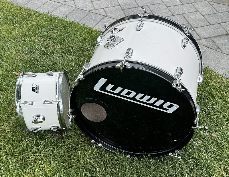 Ludwig Rocker 22/13 80s - White Cortex | Reverb