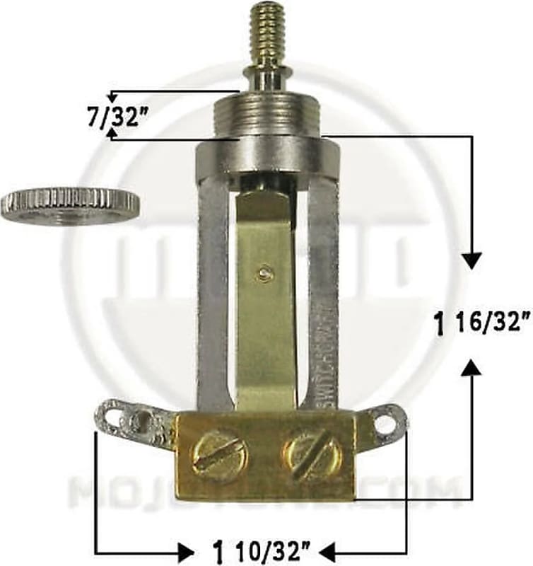 Switchcraft Straight Type 3-Way Toggle Switch | Reverb
