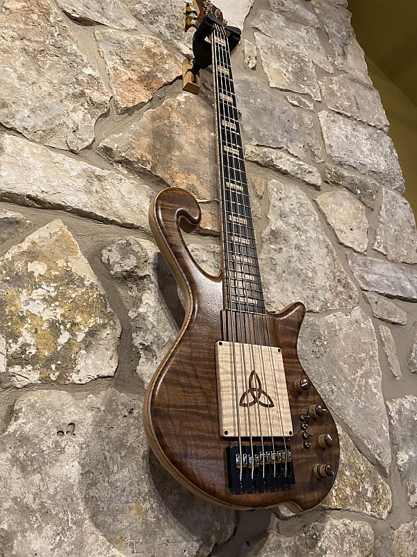 Stunning Shawn May Bass DCS5 Custom 5-String Bass w/ LED's, | Reverb