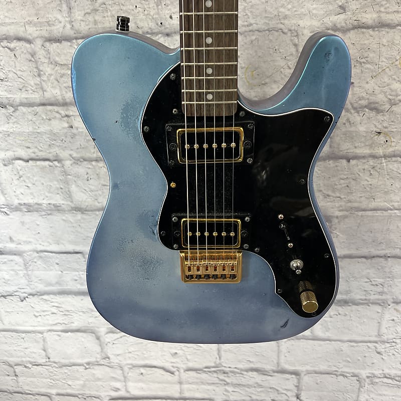 Unknown Telecaster Style Solid Body Metallic Blue | Reverb