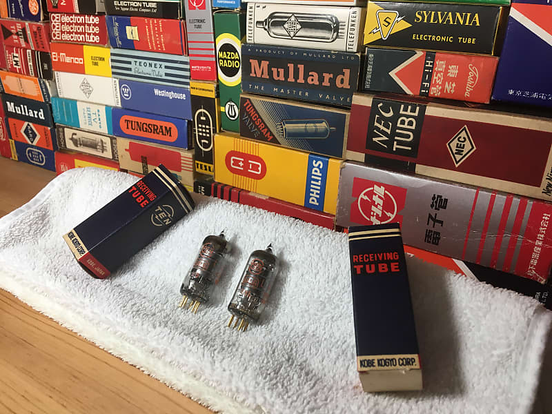 2 NOS Dgetter BlackPlate GoldPin TEN Kobe Kogyo Fujitsu 6AU6L | Reverb