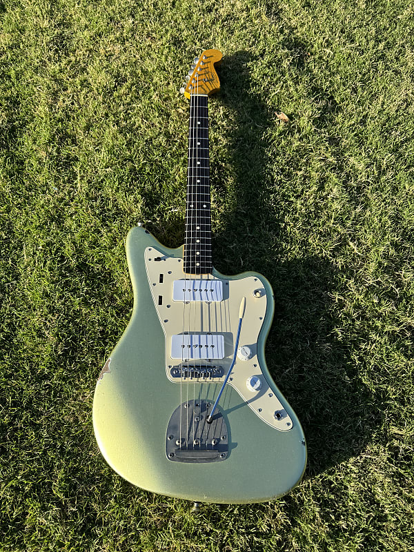 MJT jazzmaster - Firemist silver | Reverb