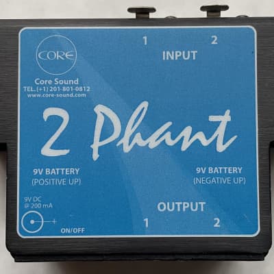 2Phant Core Sound external 9V battery Phantom Power Adapter - | Reverb