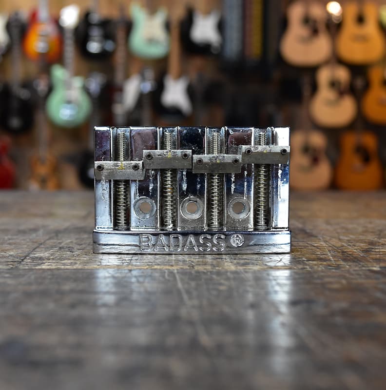Leo Quan Badass Bass Bridge 1970's - Nickel | Reverb