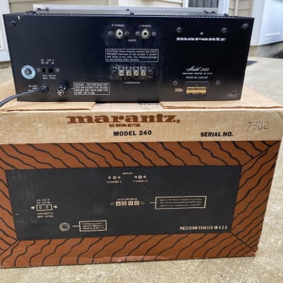 Marantz 240 power amplifier | Reverb