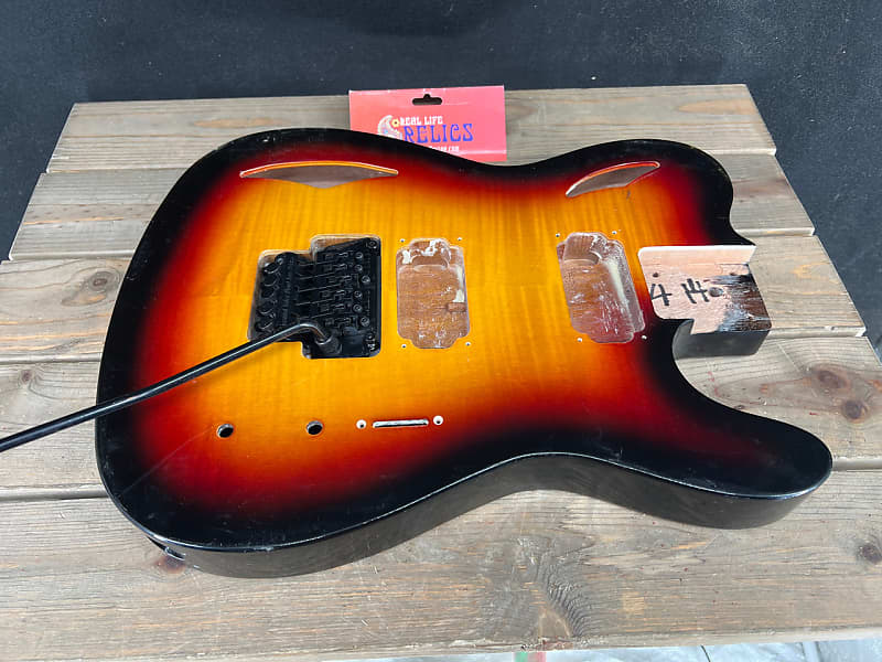 Real Life Relics Tele Style Semi Loaded Body 3 Tone Sunburst | Reverb