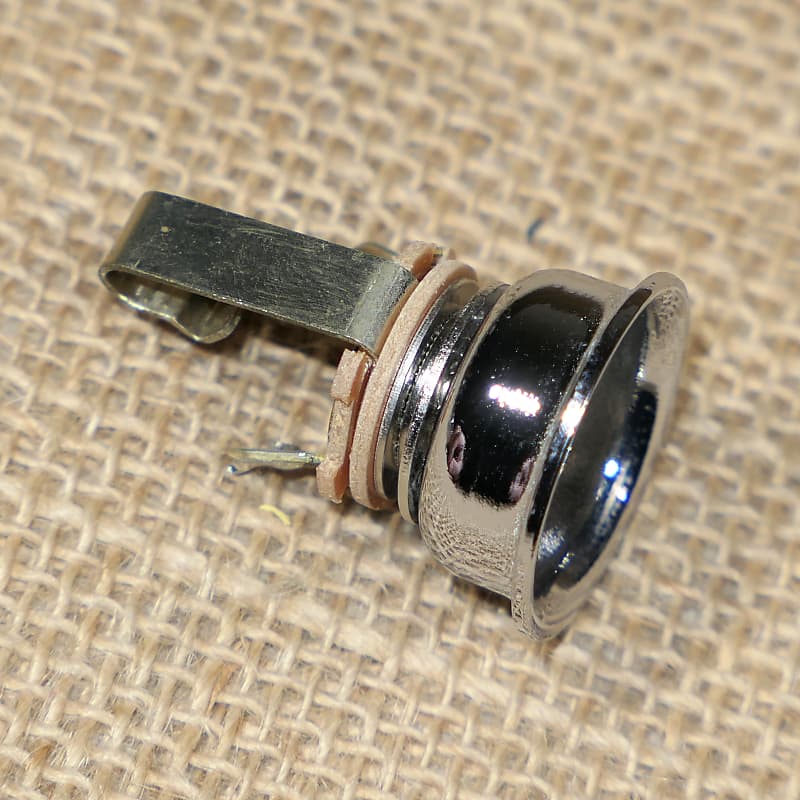 Jack Plate Chrome, Genuine 2013 USA Fender Telecaster - Same | Reverb