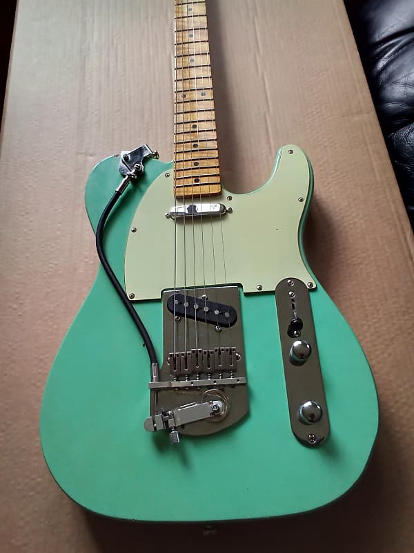 B- Bender Telecaster-Style Guitar Surf Green | Reverb