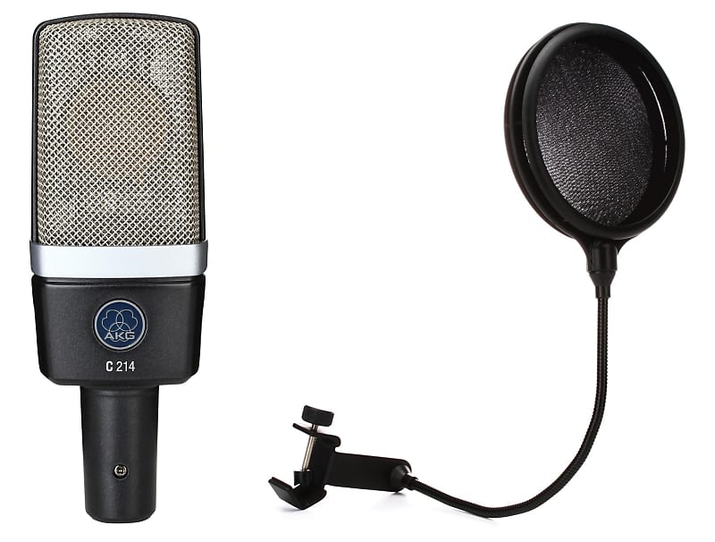 AKG C214 Large-diaphragm Condenser Microphone Bundle with | Reverb