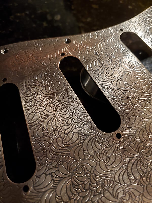 Custom Pickguard - Metal Solid Steel, for Strat Style SSS 11 | Reverb
