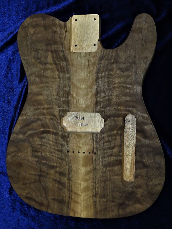 Figured Walnut Top \ Mahogany Telecaster Tele Body 4lbs9oz | Reverb
