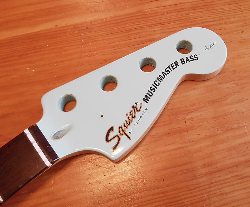 Vintage 1990's Squier Musicmaster Short Scale Bass Neck. | Reverb