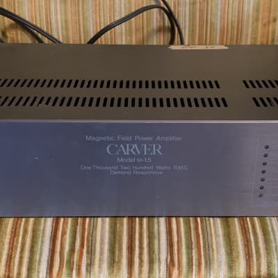 Carver M-400t Cube Magnetic Power Amplifier with original box | Reverb