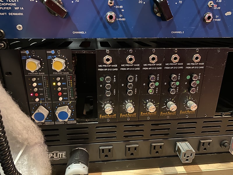 API 312 1970's preamps matched pair | Reverb