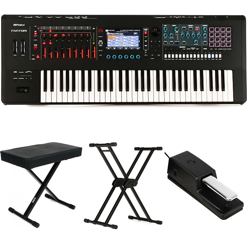 Roland FANTOM-6 Music Workstation Keyboard Essentials Bundle | Reverb