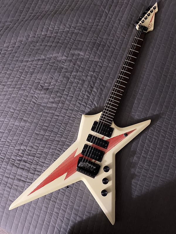 Westone Dimension IV - White w/red lightning bolt | Reverb
