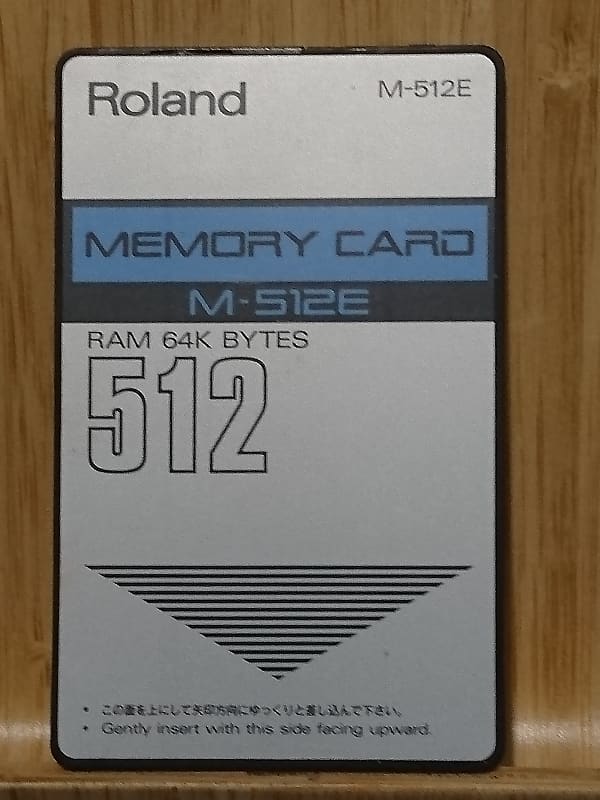 Roland M-512 memory card for Roland JD/JV synths | Reverb