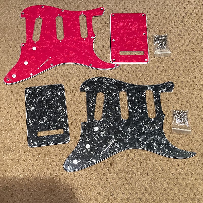 2 Stratocaster Pickguards/Backplates/Screws | Reverb