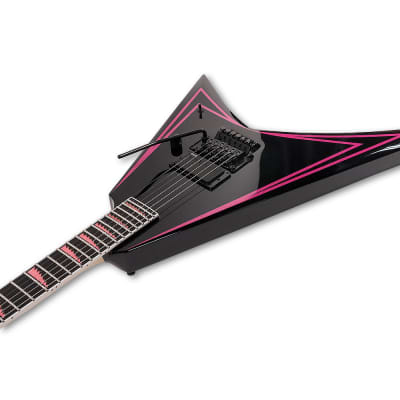 ESP Edwards E-AL-166 Pink Sawtooth Alexi Laiho Signature | Reverb