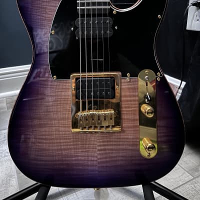 Warmoth Baritone Telecaster Trans Purple | Reverb