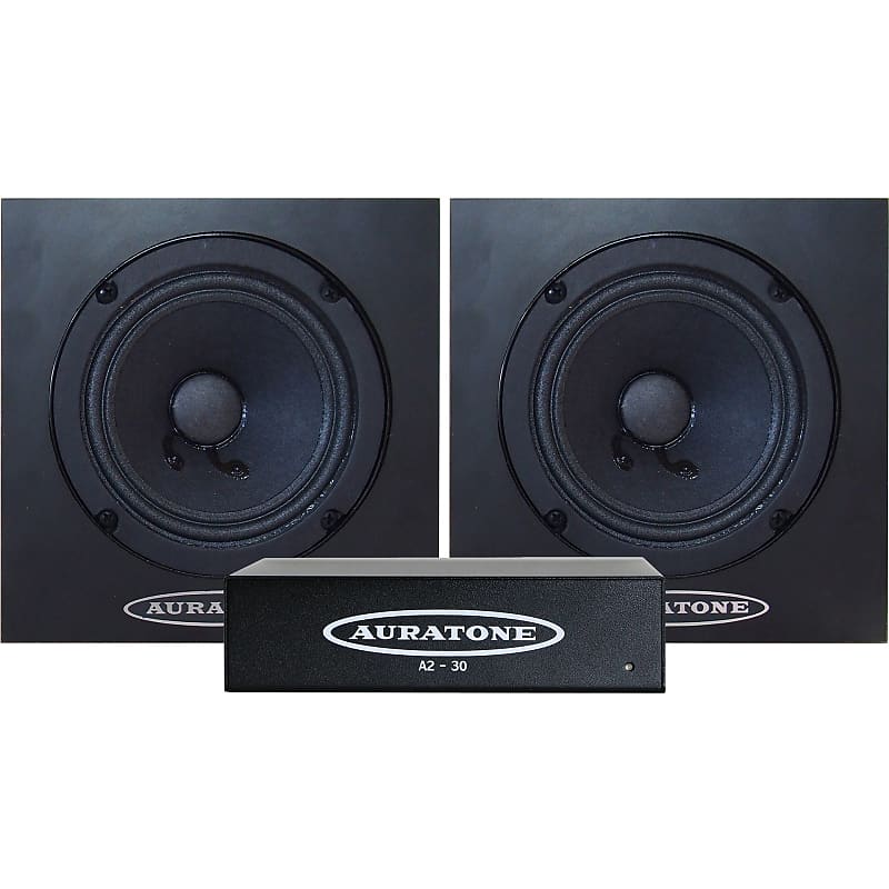Auratone 5C Super Sound Cubes with A2-30 Amp Bundle - Black | Reverb