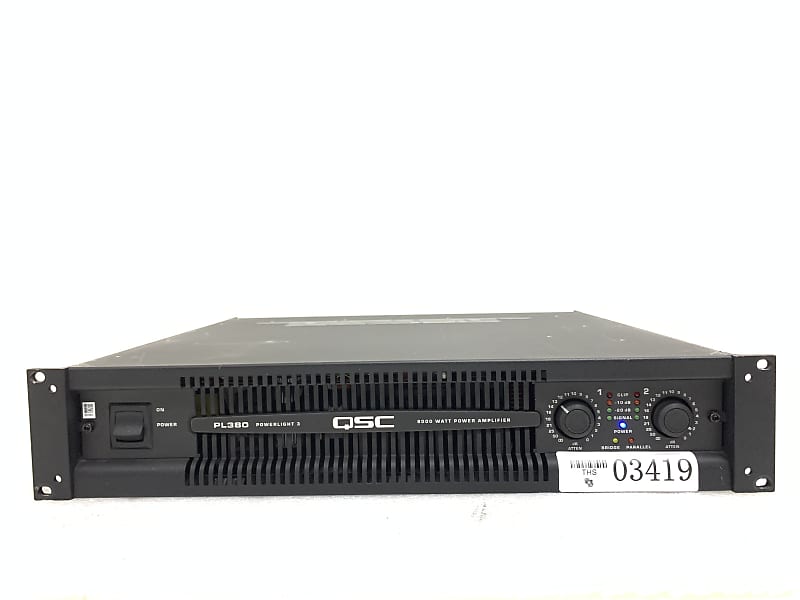 QSC PL380 Powerlight 3 8000W Power Amplifier W/Out Handles | Reverb
