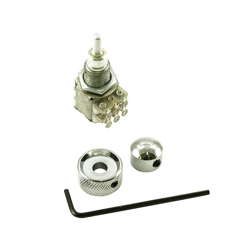 Alpha CP500CR-20 Concentric Potentiometer 500 kohm - Chrome | Reverb