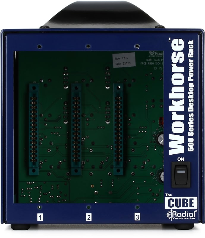 Radial Workhorse Cube 3-slot 500 Series Desktop Chassis | Reverb