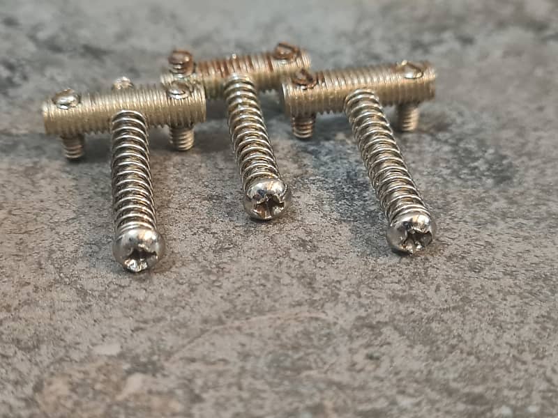 Fender Telecaster Threaded Bridge Saddles 1958 to 1968 pre | Reverb UK