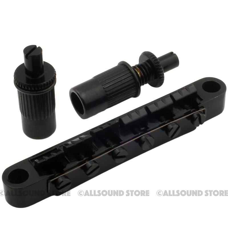 Black 12 String Tune-O-Matic Guitar Bridge for Import | Reverb