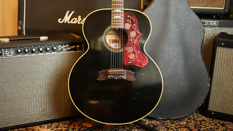 Gibson J-200 Artist 1979 EBONY (Extremely Rare Guitar) | Reverb