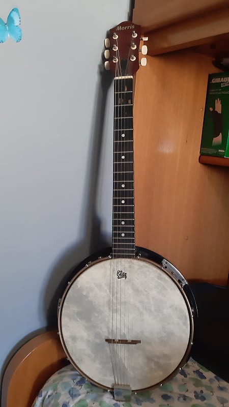 Banjitar (Banjo 6corde) Morris Elite anni '70 - Mogano | Reverb Italia
