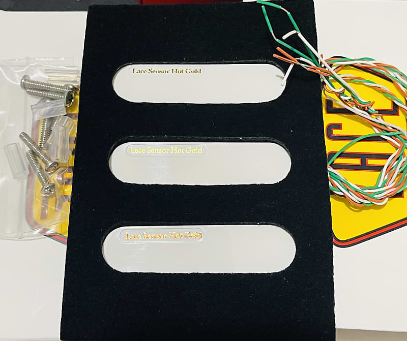 Fender LACE Sensors “Hot Gold w/Hot Bridge” Set 2024 - White | Reverb