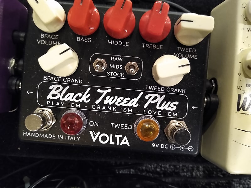 Volta Black Tweed Plus Drive pedal 2018-2020 - Black | Reverb