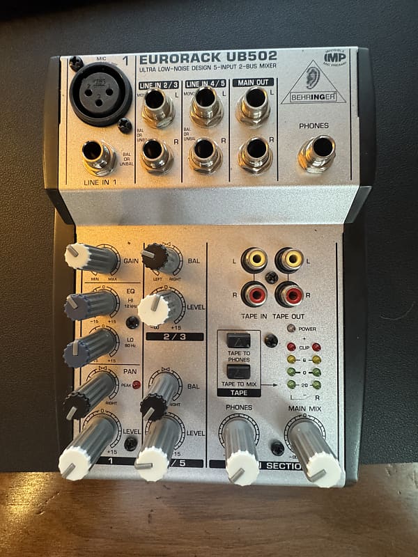 Behringer Eurorack UB502 5-Input Mixer w/ Power Supply | Reverb