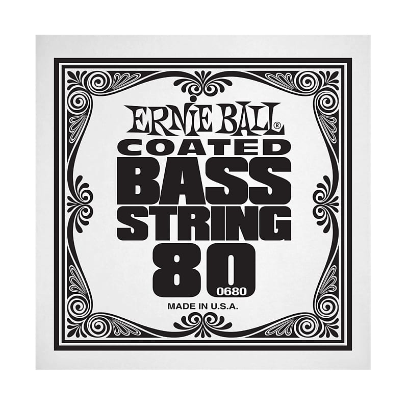 ERNIE BALL - 0680 - SLINKY COATED 80 - Corde de Basse | Reverb UK