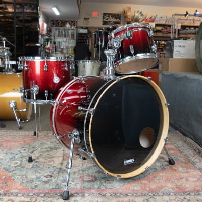 PDP Concept Maple 3pc Drum Kit - "Red to Black Sparkle" | Reverb