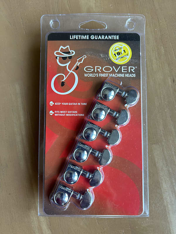 Grover Rotomatic 305C6 6 on a side tuners 18:1, 2022 - Chrome | Reverb