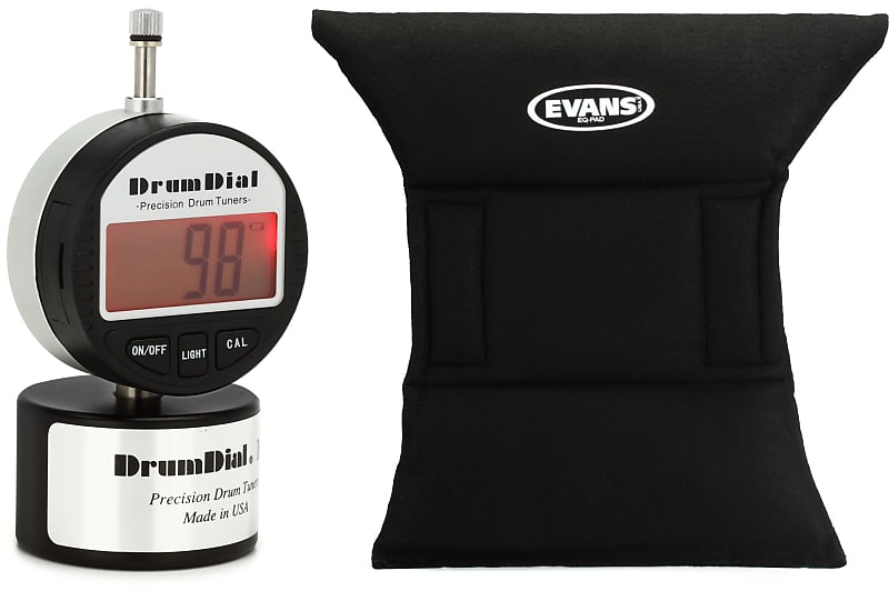 DrumDial Digital Precision Drum Tuner Bundle with Evans EQ | Reverb