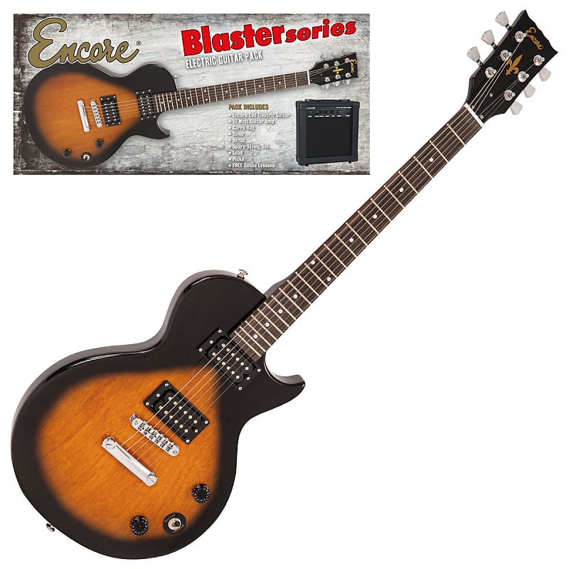 Encore Blaster E90 Electric Guitar Pack ~ Tobacco Sunburst | Reverb