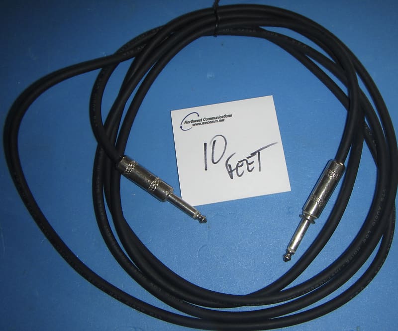 Unknown 10 foot Cable 2010's - Black #1 | Reverb