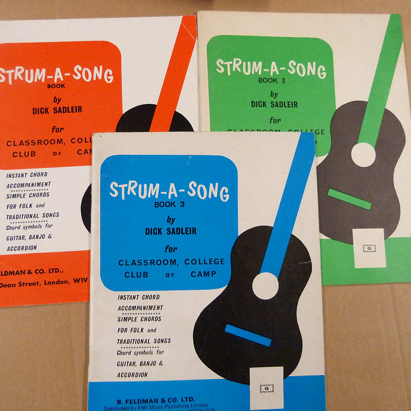 guitar STRUM A SONG Book 1 - 2 - 3 , Dick Sadlair | Reverb
