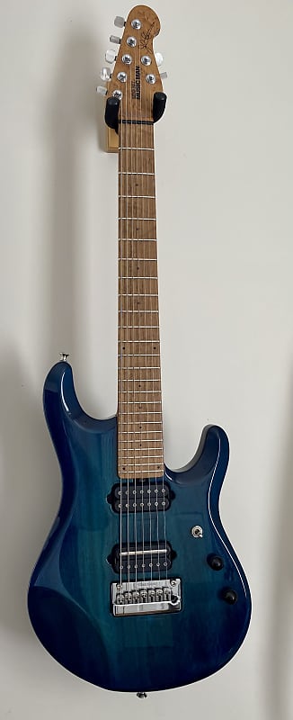 Ernie Ball Music Man JP7NB - PDN Neptune Blue Roasted Neck | Reverb