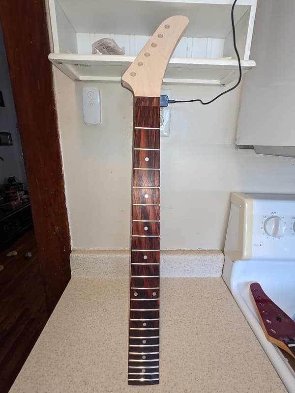 Unbranded Banana Headstock Kramer Style Neck Unfinished | Reverb