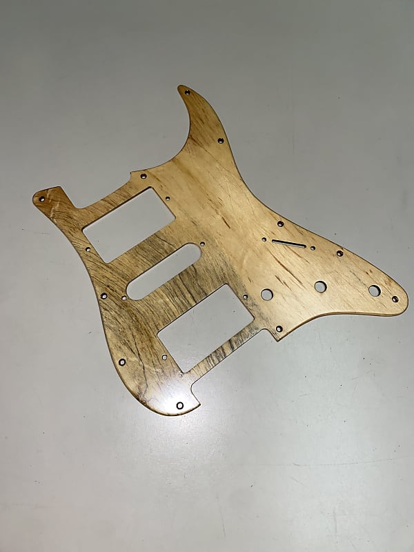 New Fender Style Strat 2023 - Spalted Maple Pickguard | Reverb